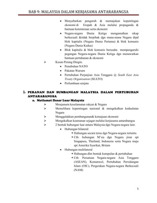 Hist note form 5 chap 9 | PDF