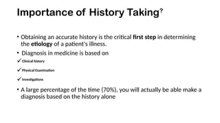 HIST0RY TAKING AND PHYSICAL EXAMINATION.pptx