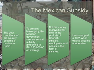 Hist1 economic changes (spanish occupation) | PPTX