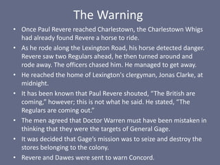 Hist 140 paul revere. healy | PPT