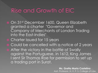 Hist 1 East India Company and its Administration (1757 - 1857) | PDF