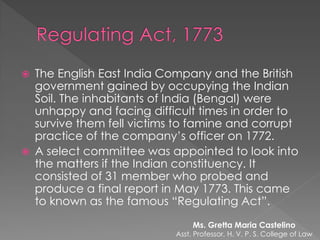 Hist 1 East India Company and its Administration (1757 - 1857) | PDF