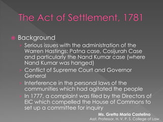 Hist 1 East India Company and its Administration (1757 - 1857) | PDF