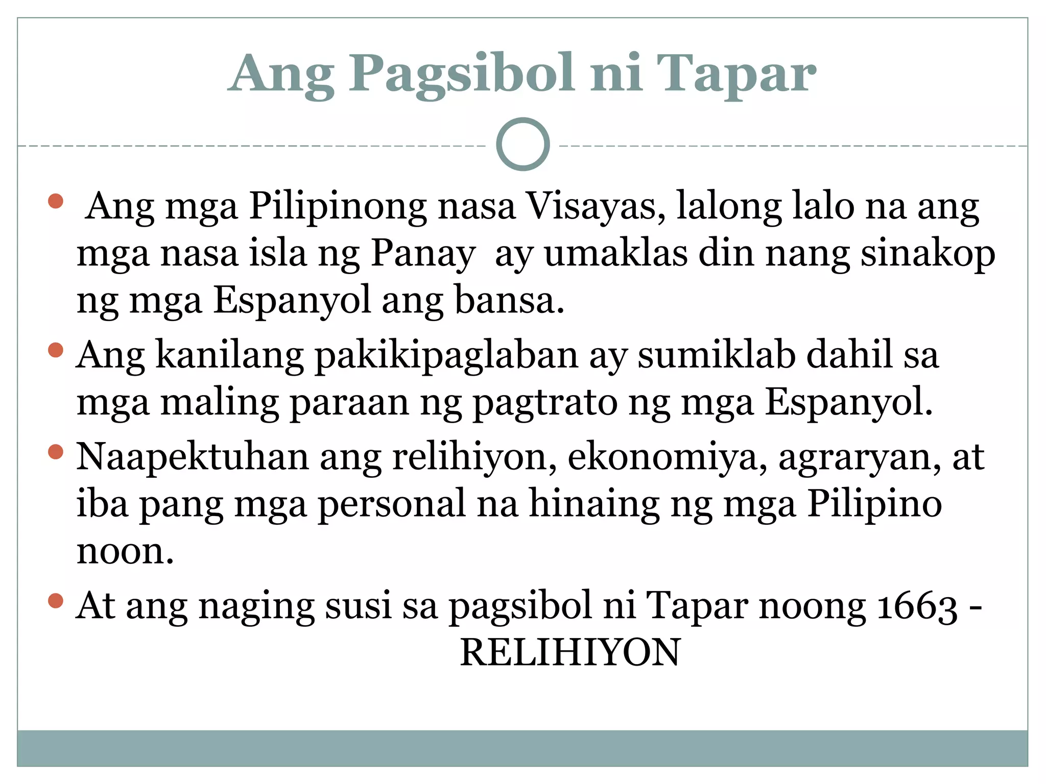 Hist1 v1 3r - nativist uprising(tapar) | PPT
