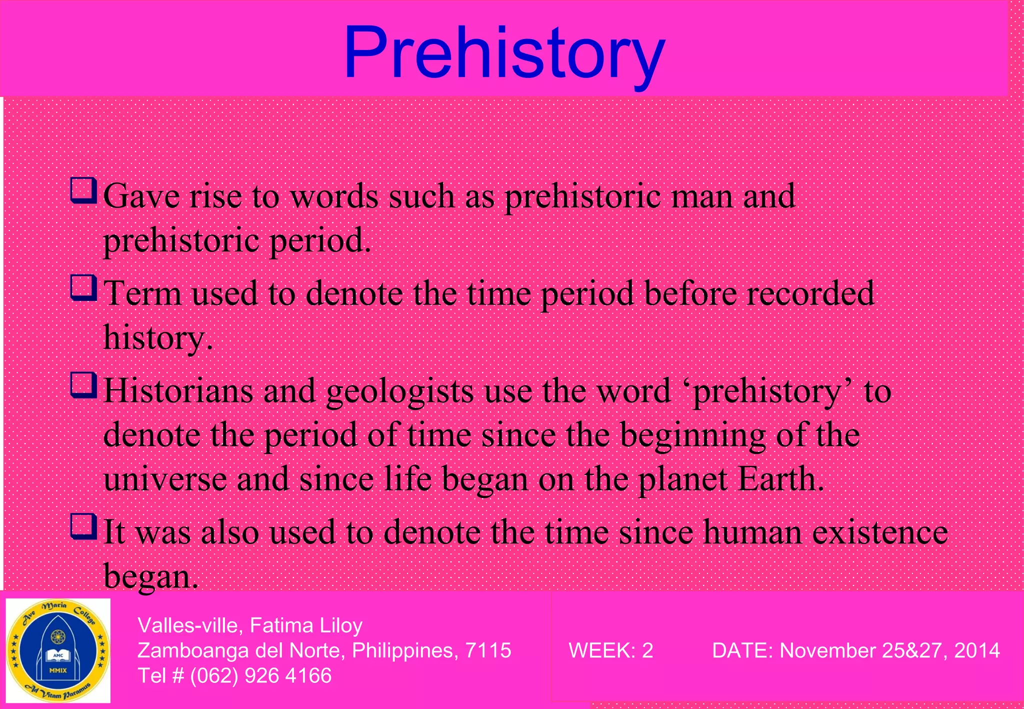History vs. Pre-history | PPT