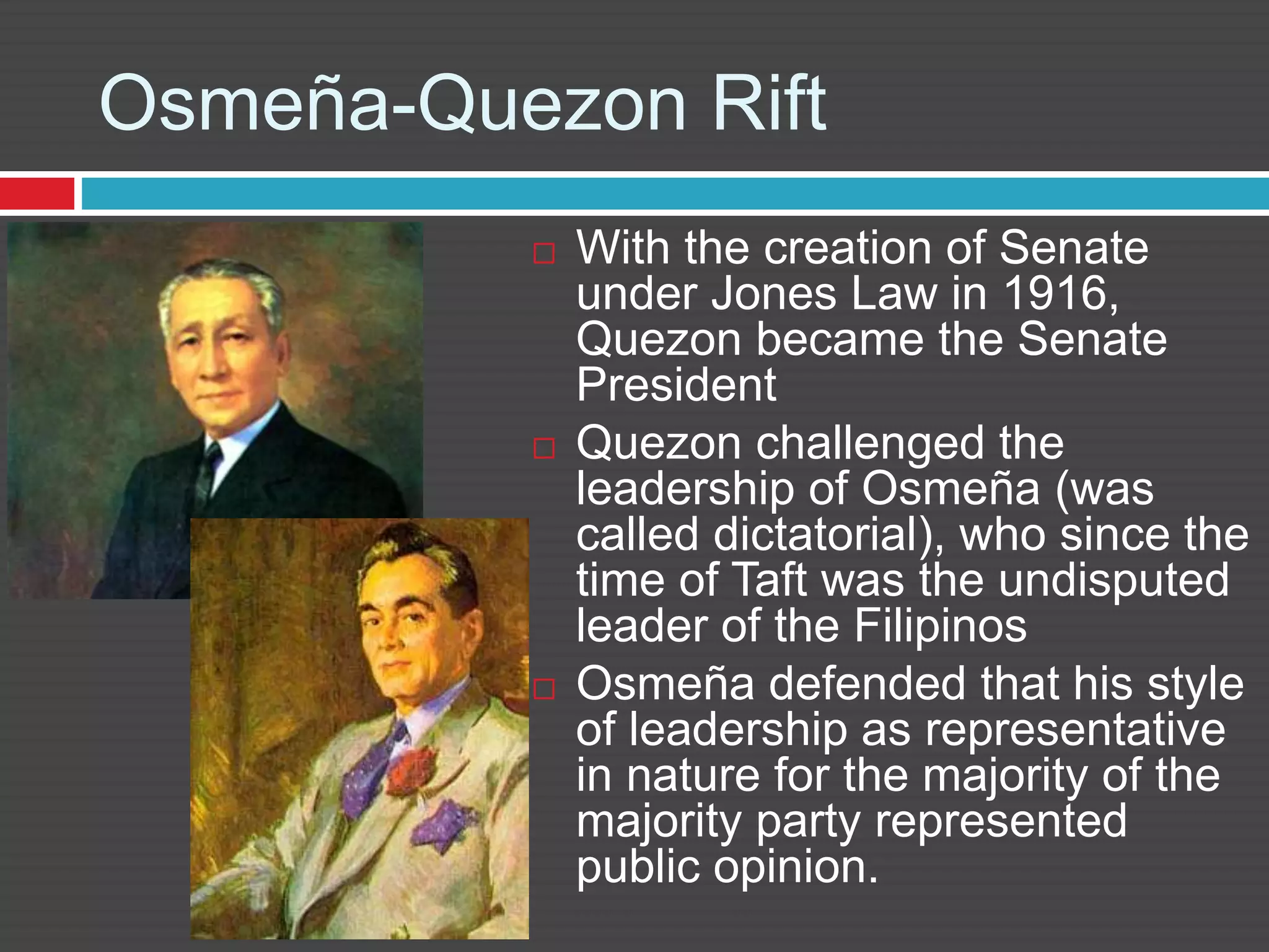 Hist2 13 relationship between filipino and american leadership | PPTX