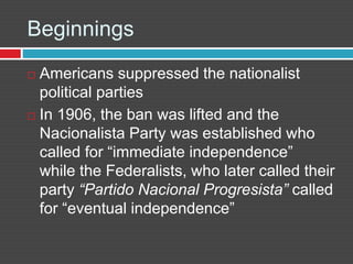 Hist2 13 relationship between filipino and american leadership | PPTX