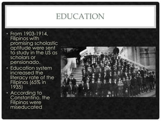 Hist2 14 the commonwealth period and results of american rule | PPTX
