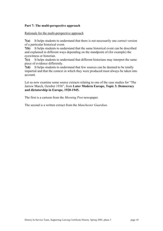 Hist 2005 teaching a topic lc | PDF