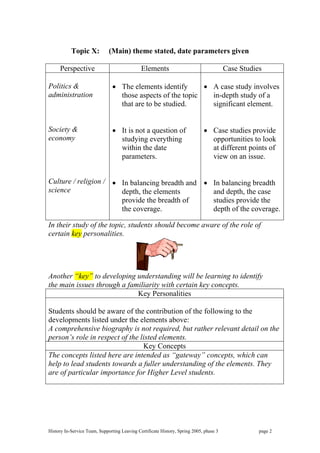 Hist 2005 teaching a topic lc | PDF