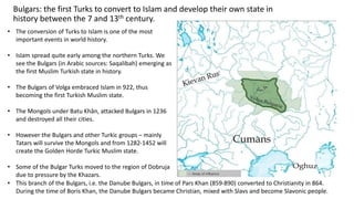 The pre-osmanli muslim world by dr olsi. | PPTX