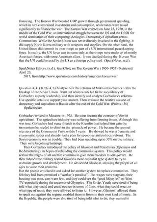 Hist 410 n week 7 final exam | PDF