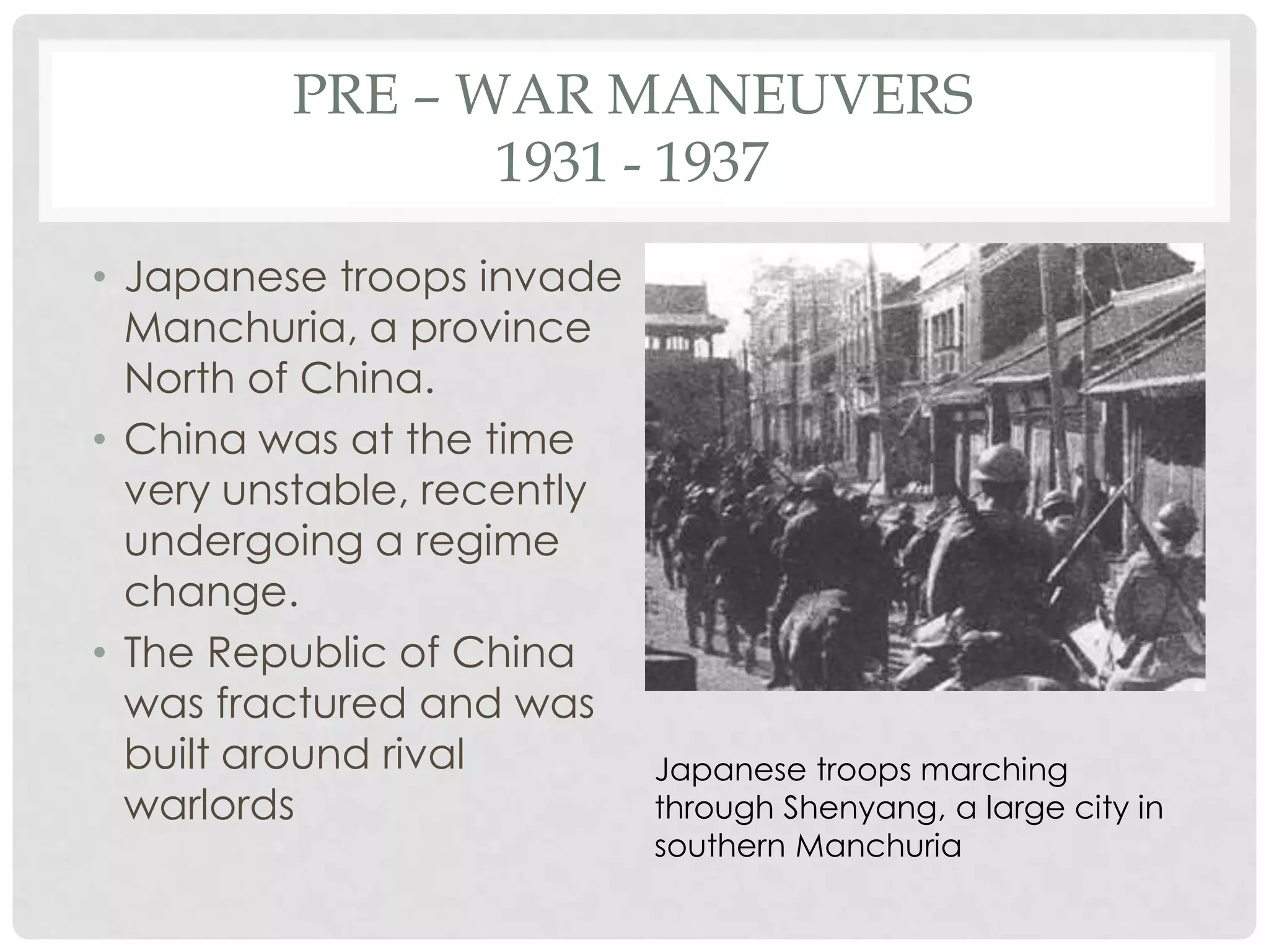 Second Sino Japanese War | PPTX