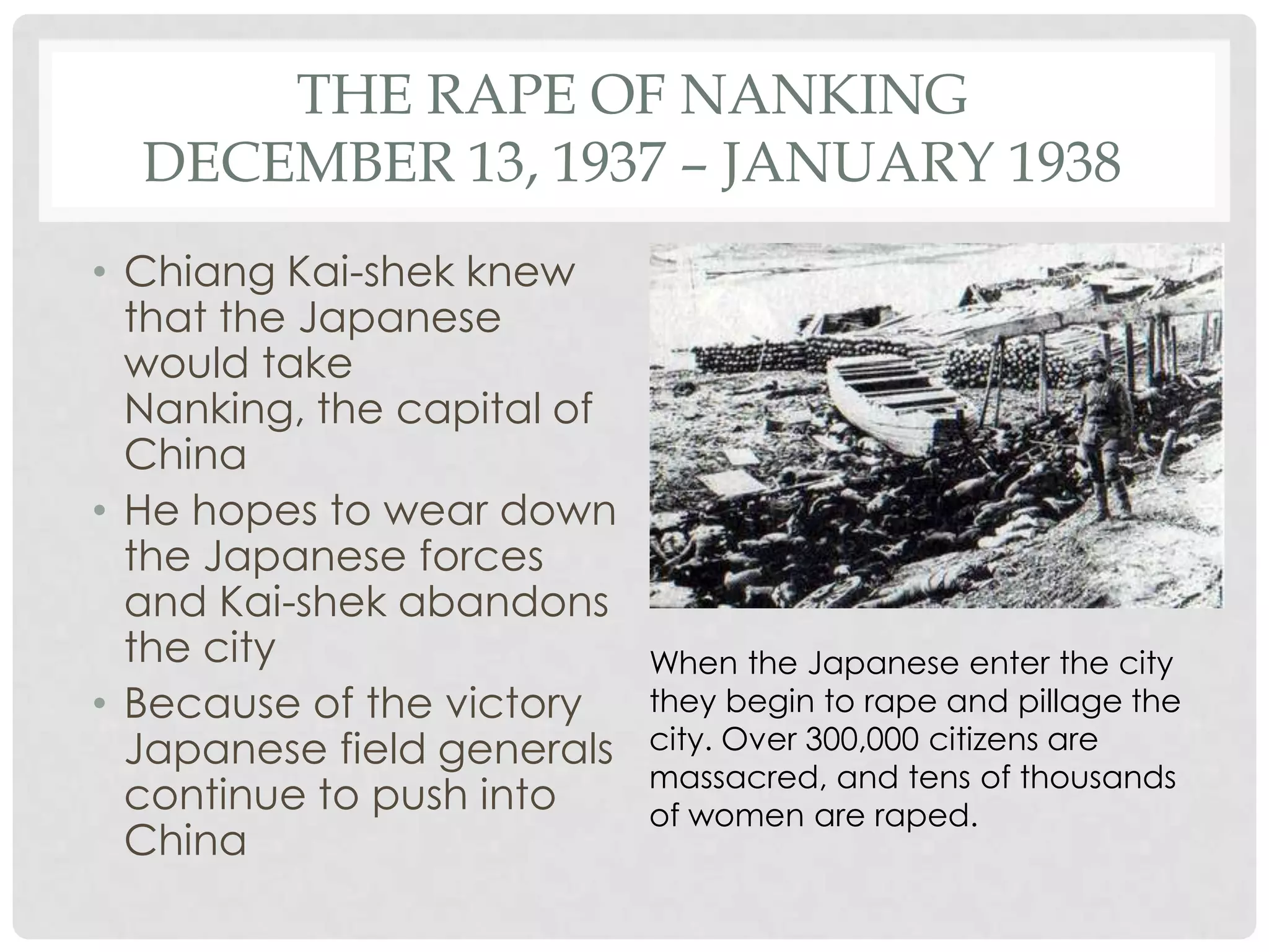 Second Sino Japanese War | PPTX