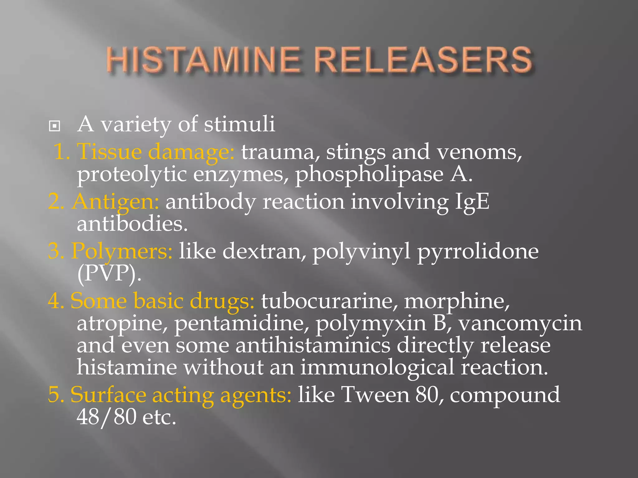 (Autocoids) Histamine Pharmacology ppt | PPTX