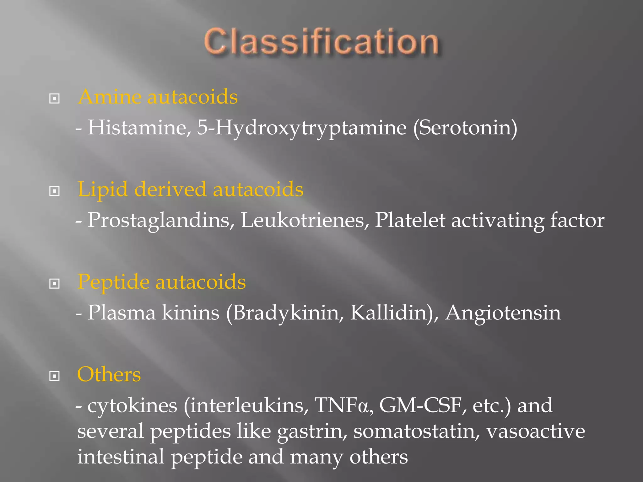 (Autocoids) Histamine Pharmacology ppt | PPTX