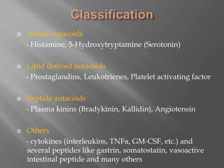 (Autocoids) Histamine Pharmacology ppt | PPTX