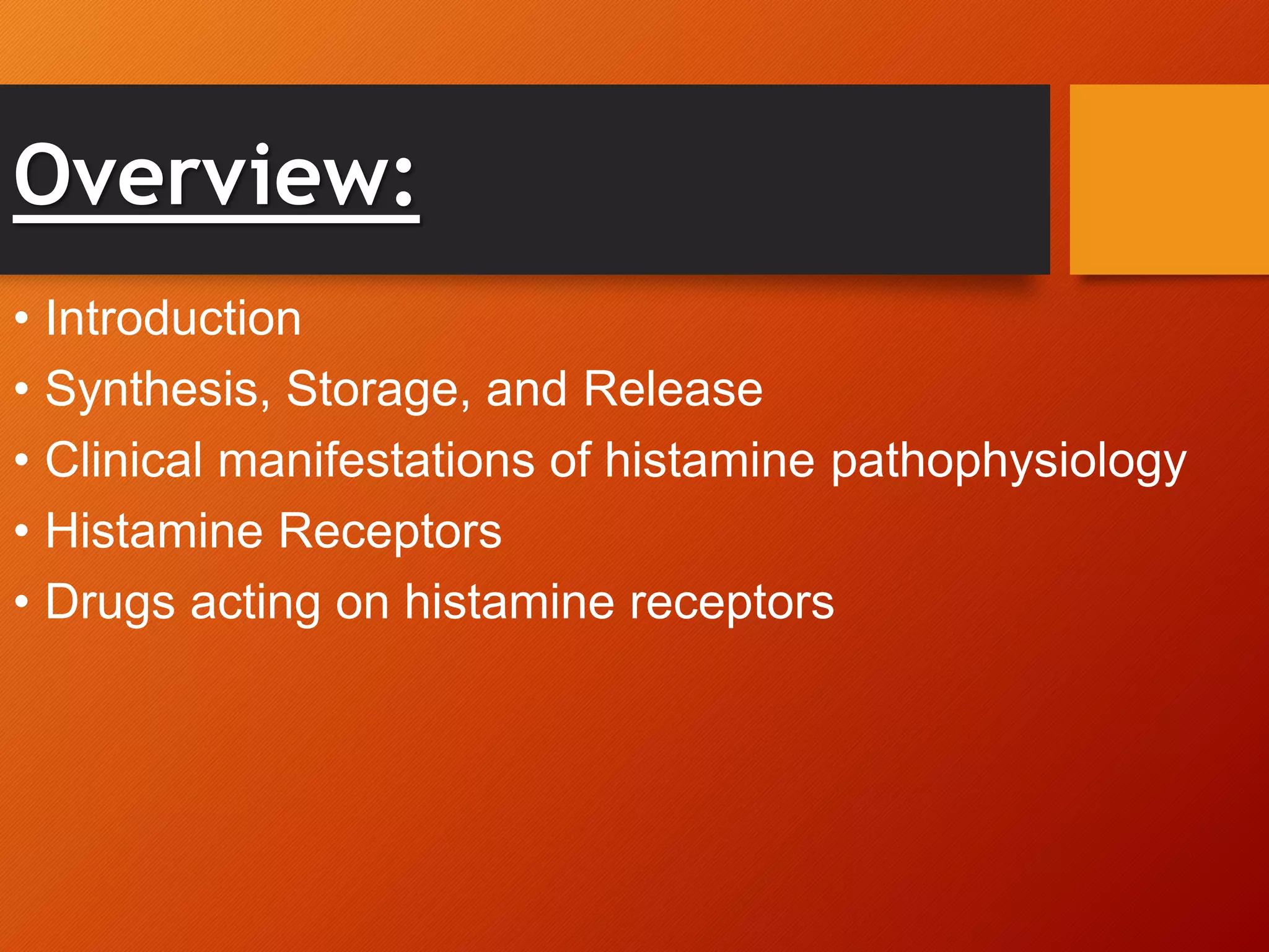 Histamine | PPTX