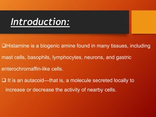 Histamine | PPTX