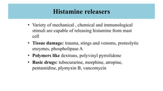 Histamine and its antagonists | PPTX