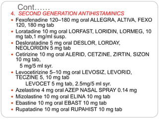 Histamine And Antihistamin | PPTX | Allergies | Diseases and Conditions