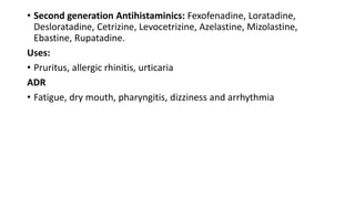 Histamine | PPTX | Allergies | Diseases and Conditions