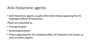Histamine | PPTX | Allergies | Diseases and Conditions