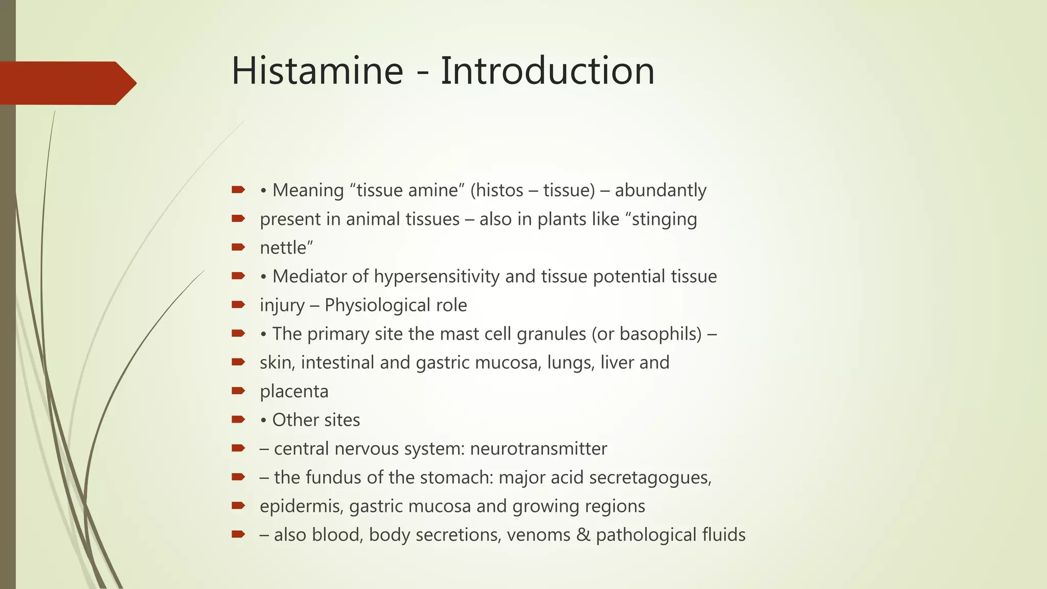 Histamine & Antihistaminics | PPTX