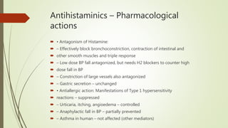 Histamine & Antihistaminics | PPTX