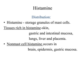 Histamine and antihistamin | PPTX