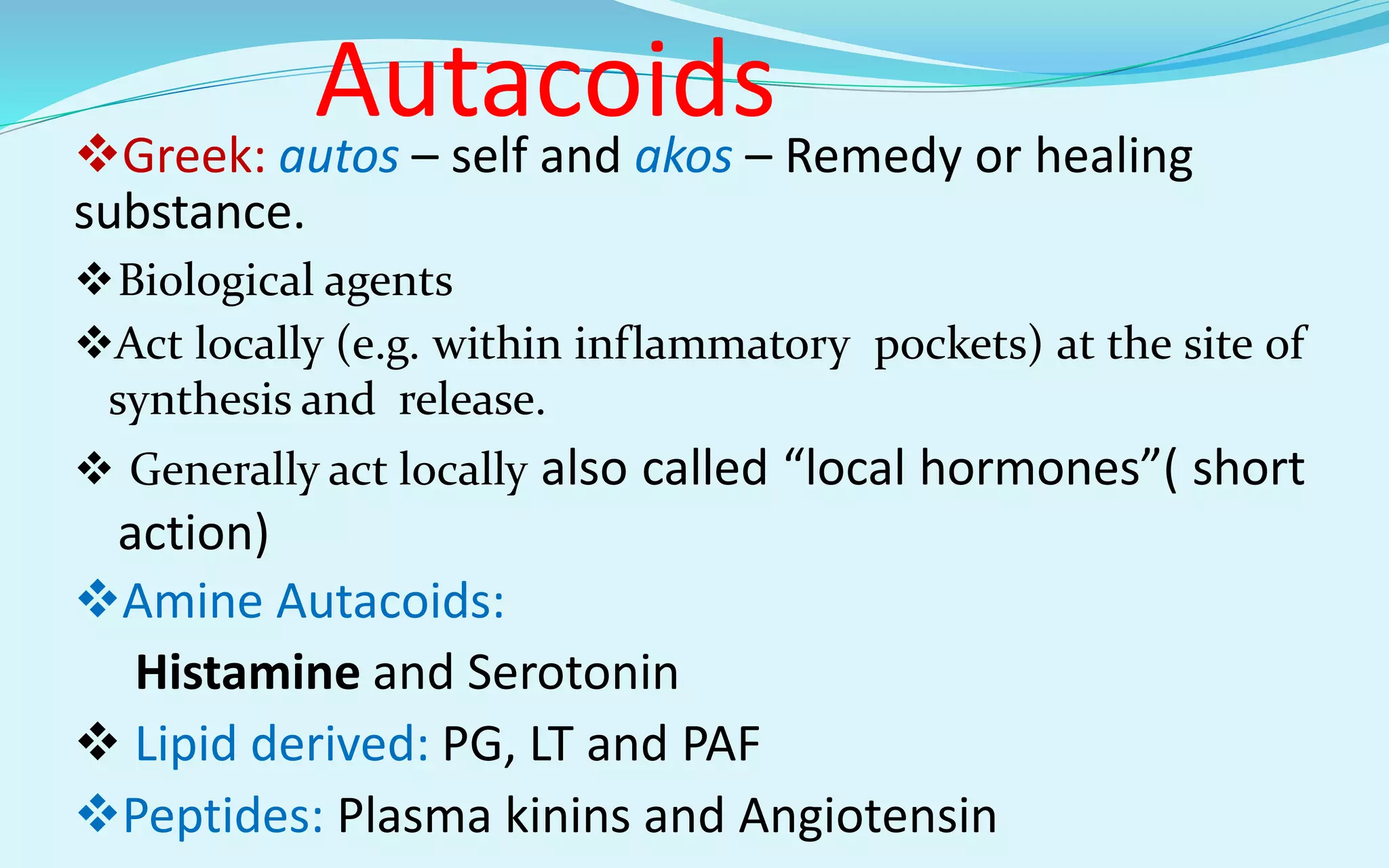 Histamine and antihistamine drugs | PPTX