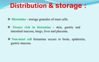 Histamine and antihistamine drugs | PPTX