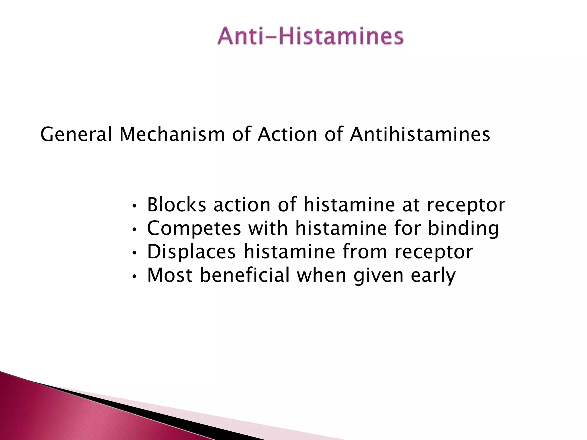 Histamine and antihistamine drugs | PPTX