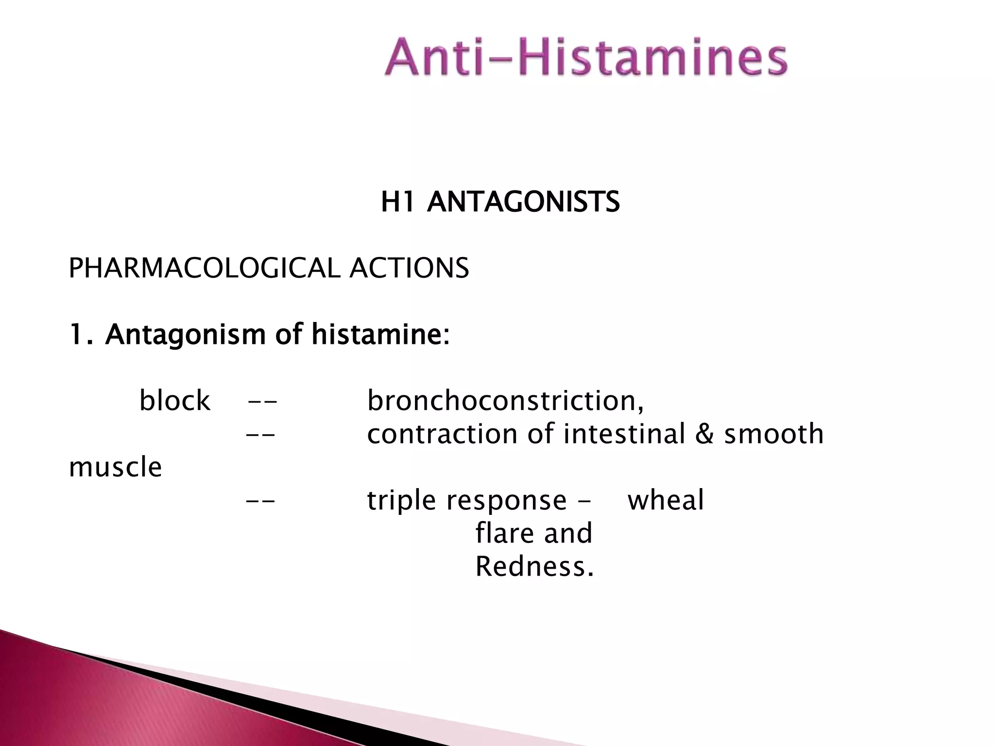 Histamine and antihistamine drugs | PPTX
