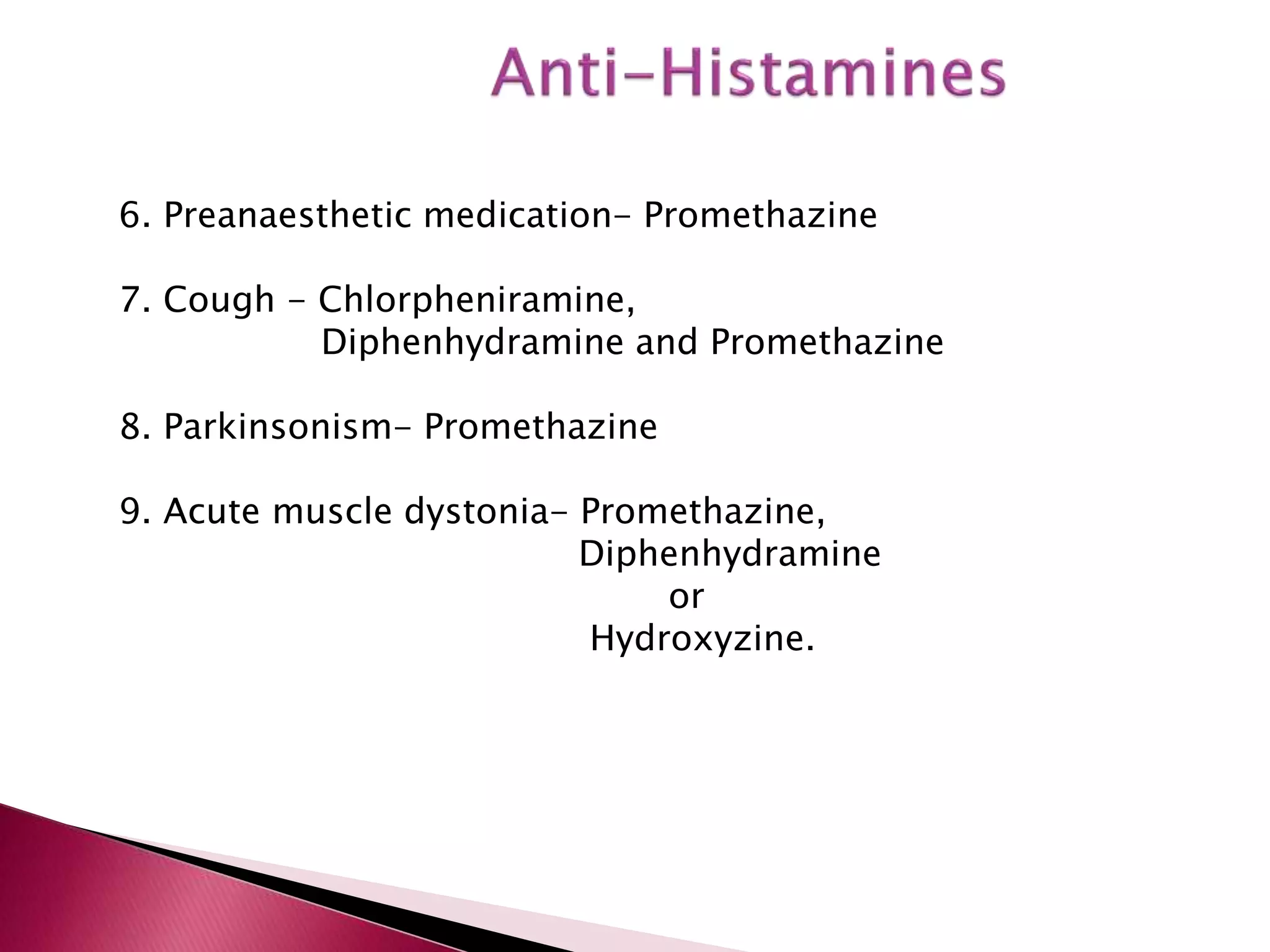 Histamine and antihistamine drugs | PPTX
