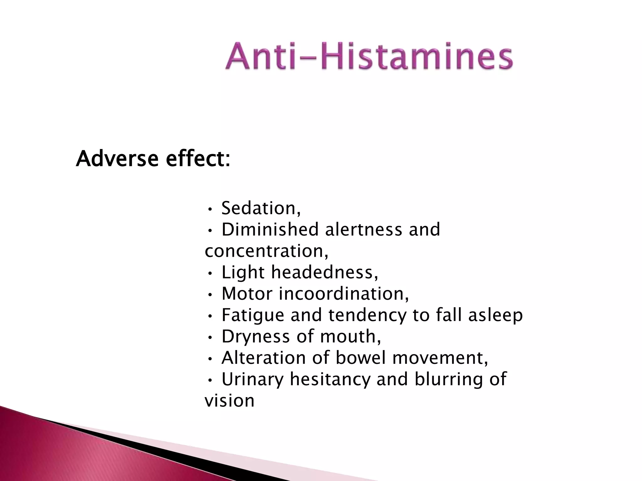 Histamine and antihistamine drugs | PPTX