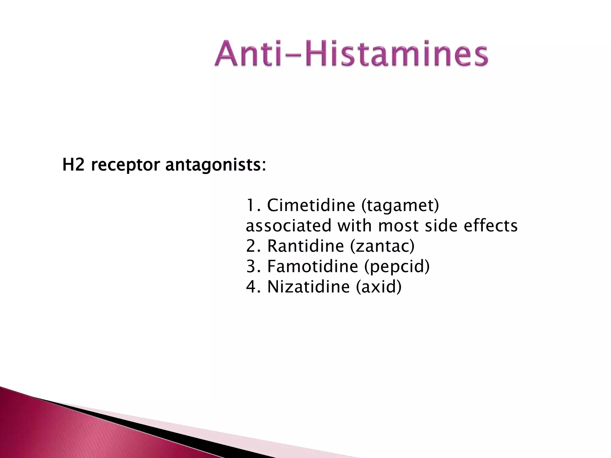 Histamine and antihistamine drugs | PPTX