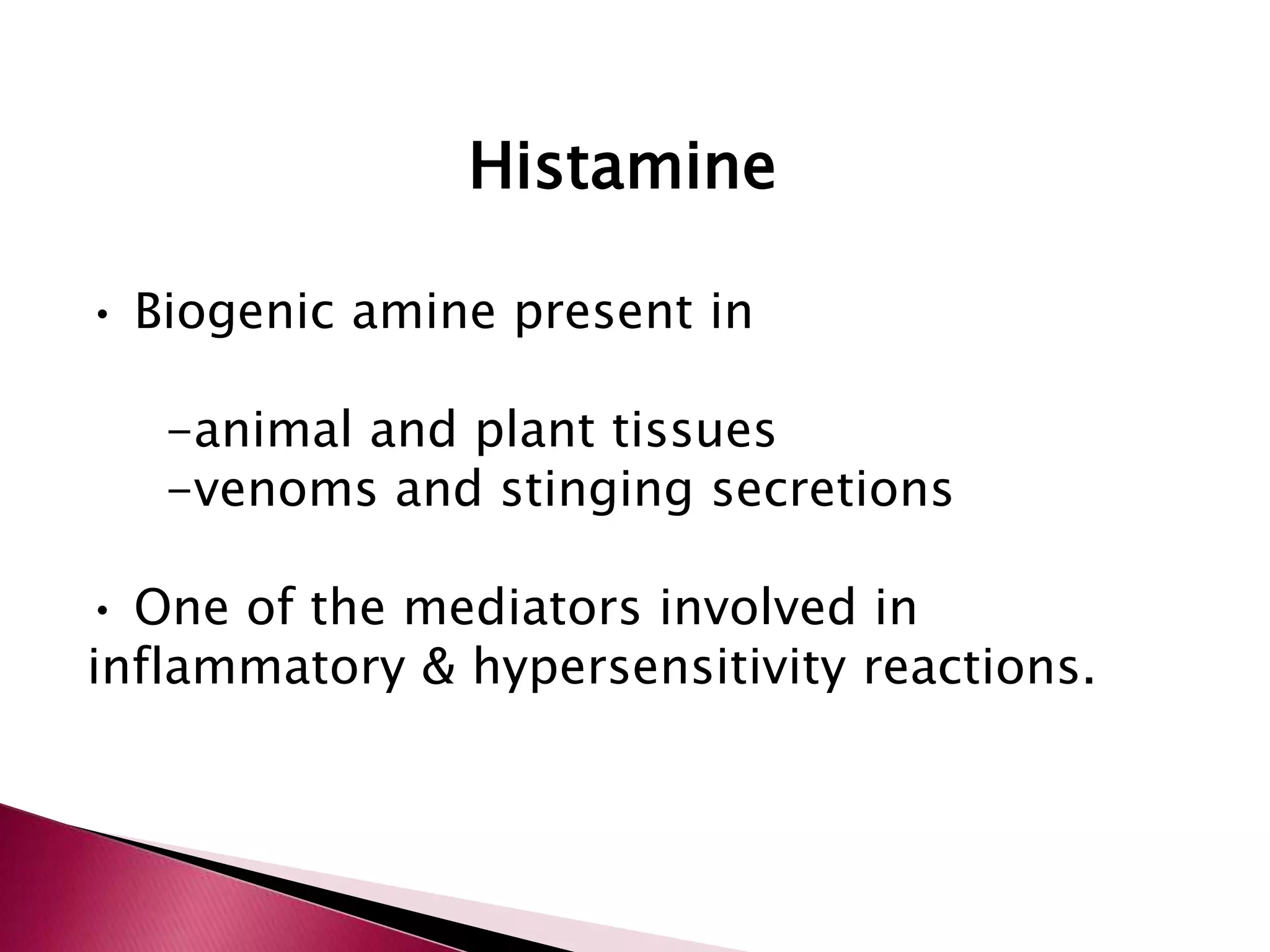 Histamine and antihistamine drugs | PPTX