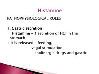 Histamine and antihistamine drugs | PPTX