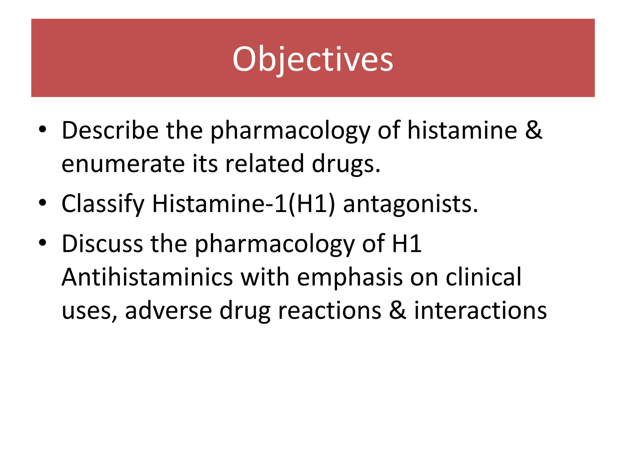 Histamine and antihistaminic | PPTX