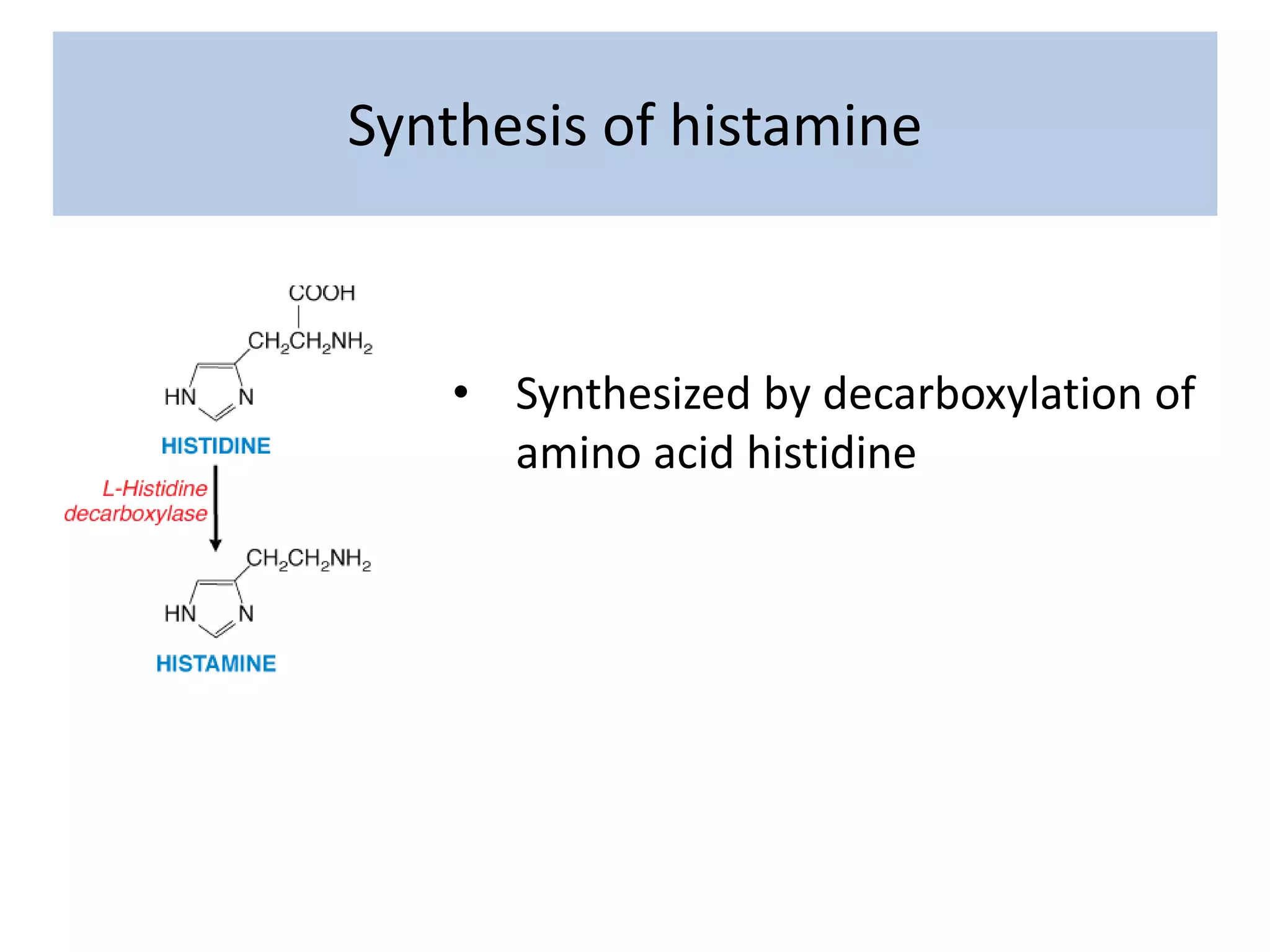 Histamine and antihistaminic | PPTX
