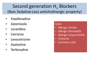 Histamine and antihistaminic | PPTX