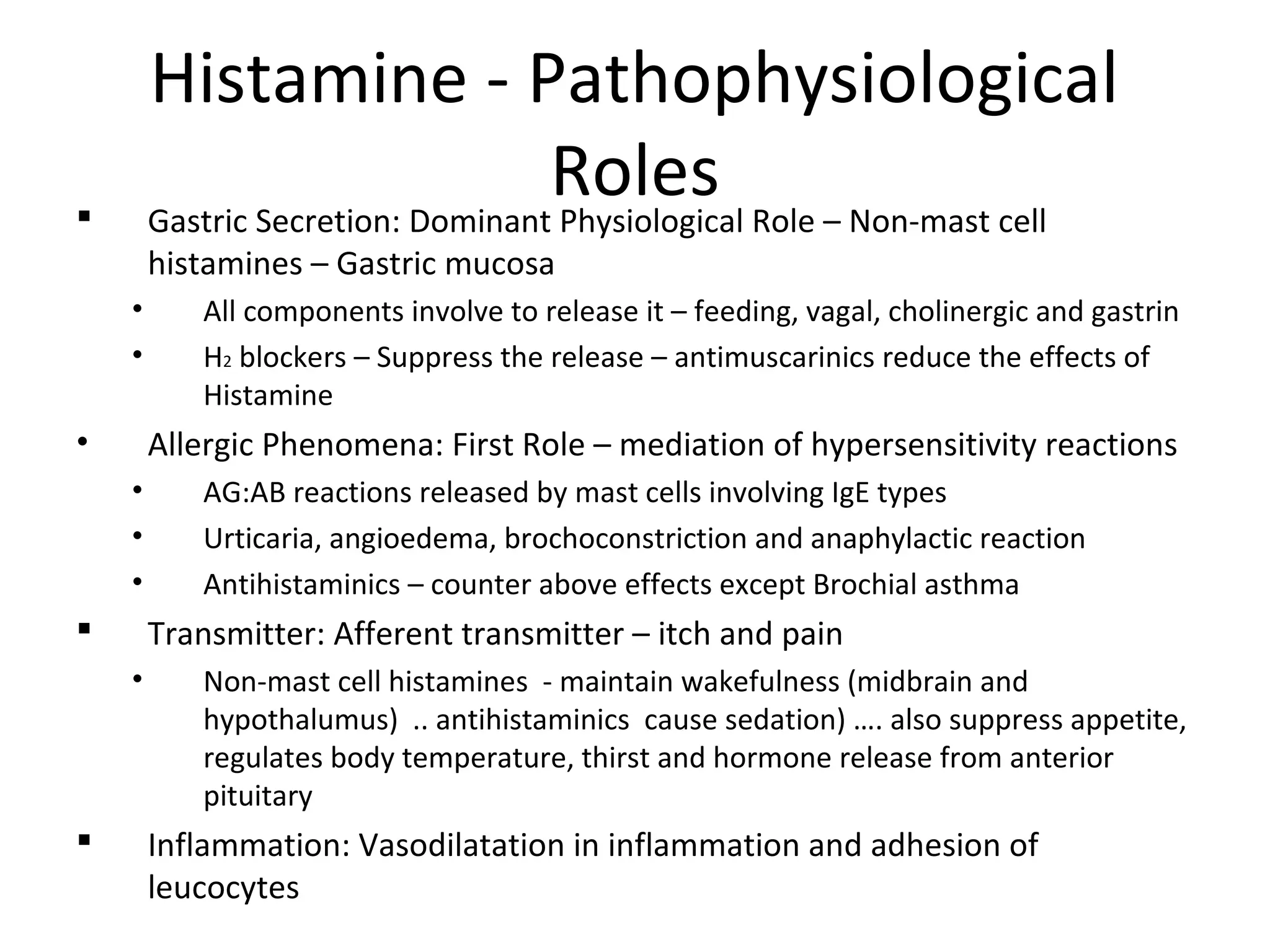 Histamine and antihistaminics | PPT
