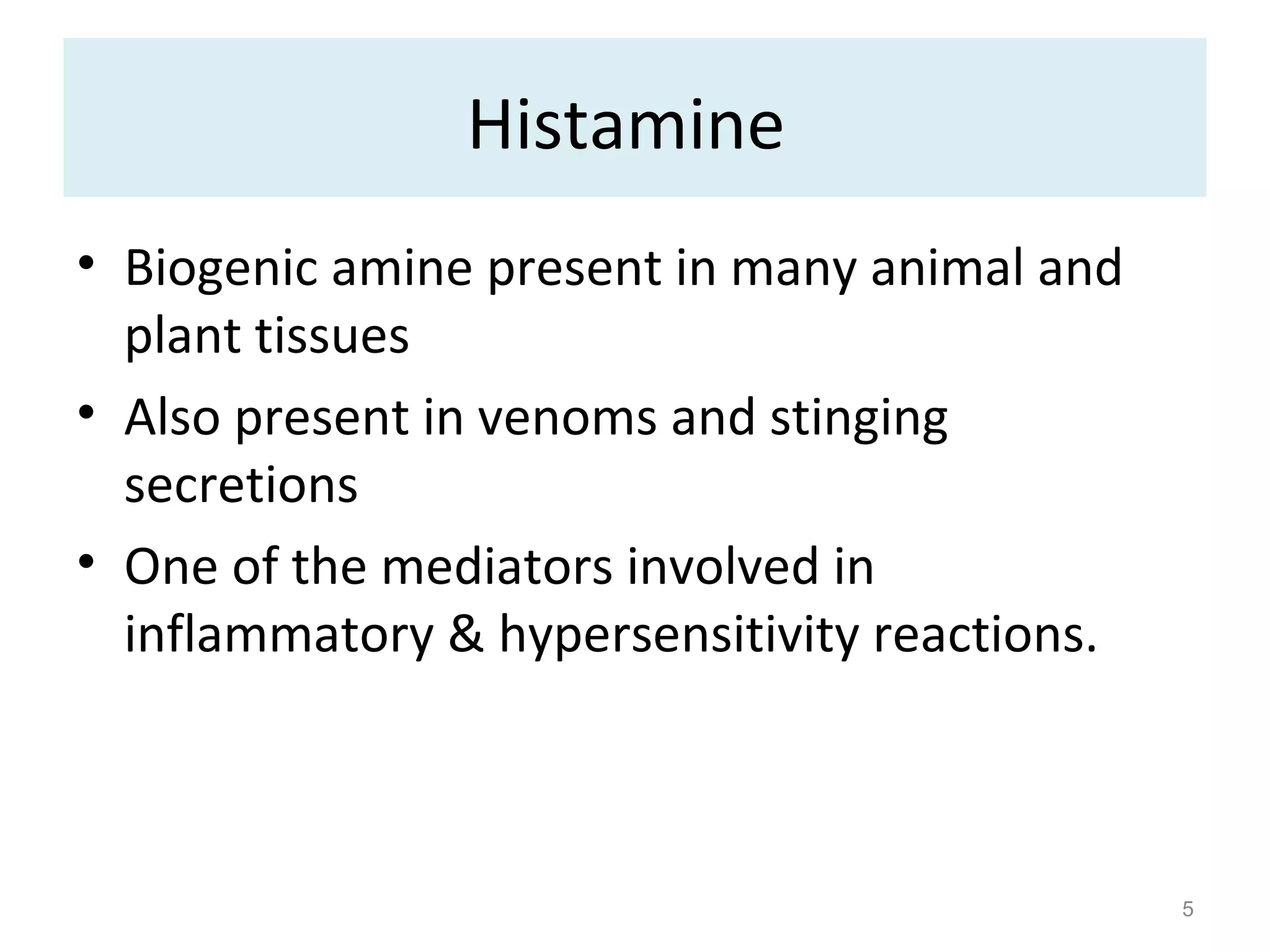 Histamine and antihistaminics | PPT