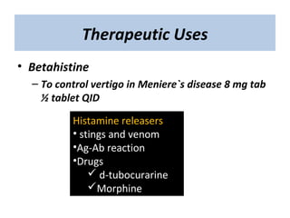 Histamine and antihistaminics | PPT