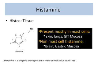 Histamine and antihistaminics | PPT