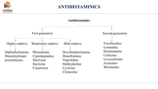 Histamine and antihistaminics | PPTX