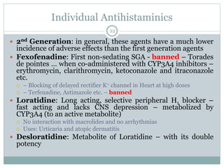 Pharmacology of Histamine and Antihistaminics | PPTX