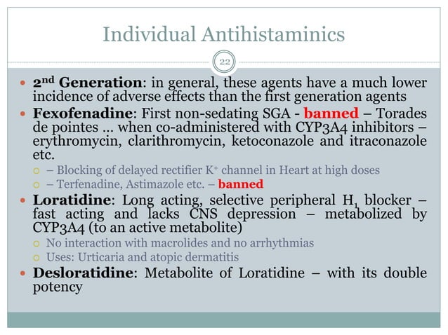 Pharmacology of Histamine and Antihistaminics | PPTX