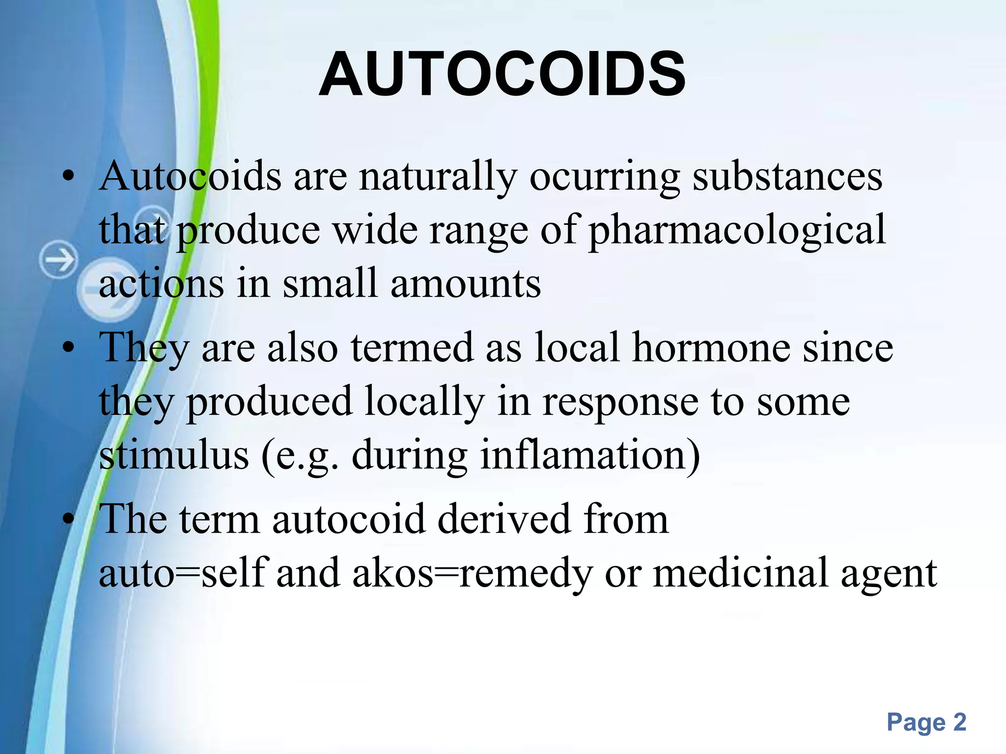 Histamine and bradykinin | PPTX